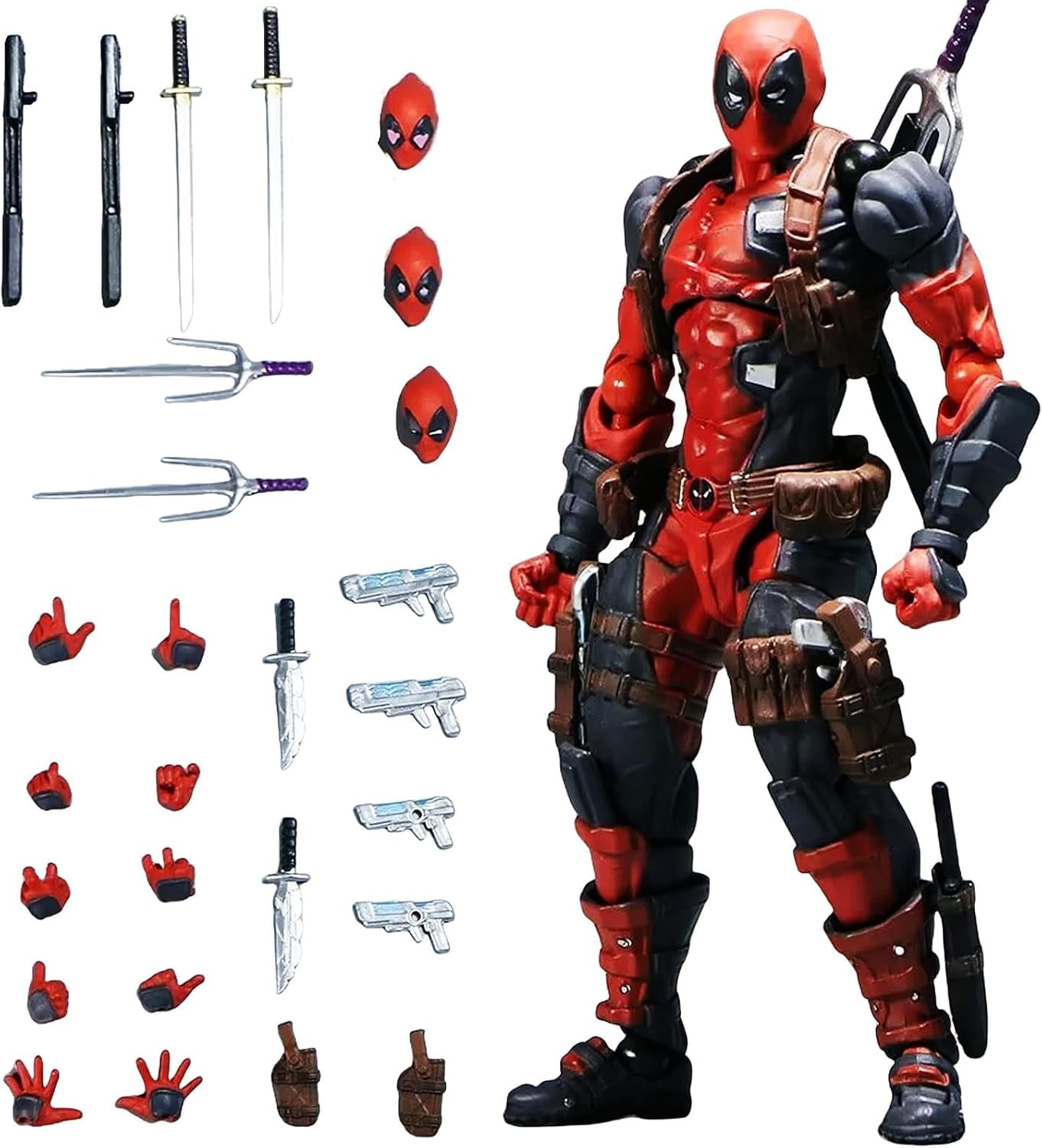 8 inch Height Anime Action Figures Toys, Multiple Replaceable ...