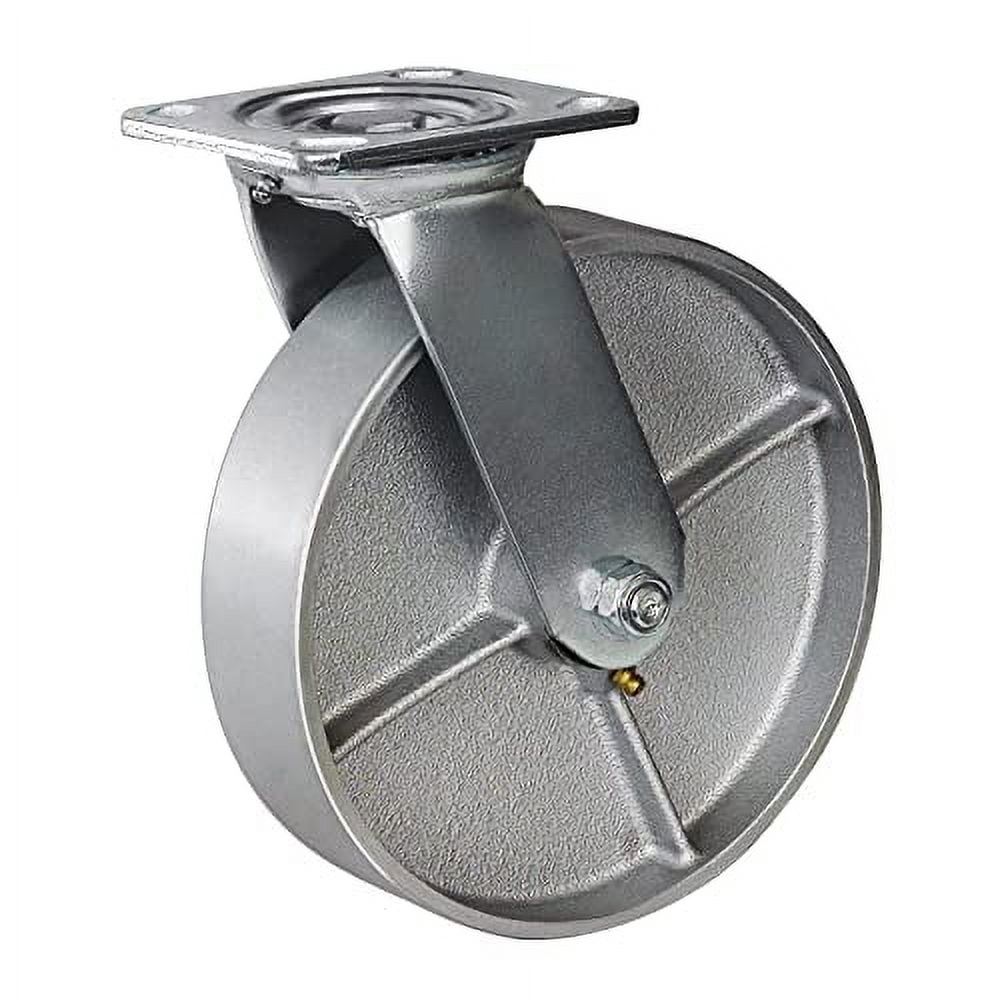8 inch Industrial Casters, Semi Steel Cast Iron Casters Heavy Duty ...