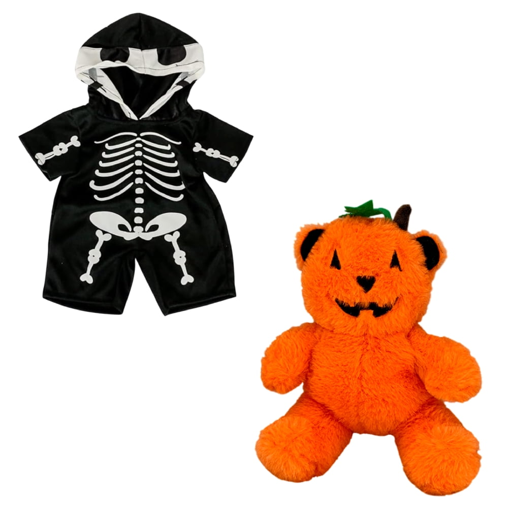 8-inch Jack O'Lantern and Spooky Skeleton Morph Suit - Unique Halloween ...