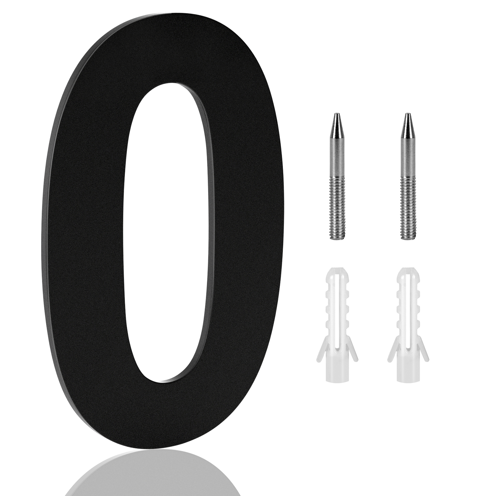 8 inch Large Stainless Steel House Numbers, Black Modern House Address ...