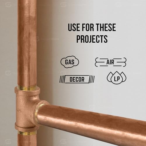 8 inch Long Brass Nipple Pipe Fitting with 1/4" Nominal Diameter and ...