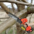 8 inch Mini Chain Saw Handheld Cordless Chainsaw with 2 Batteries ...