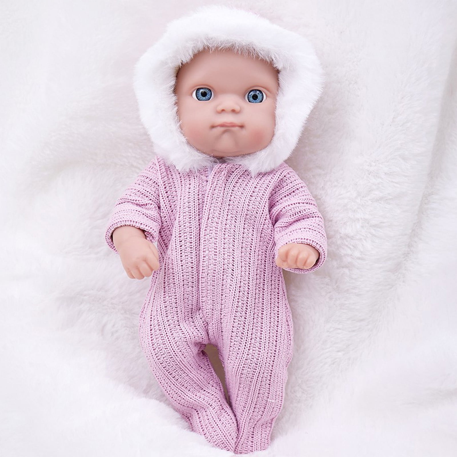 8-inch Mini Enamel Baby Doll - Realistic Soothing Toy for Infant ...