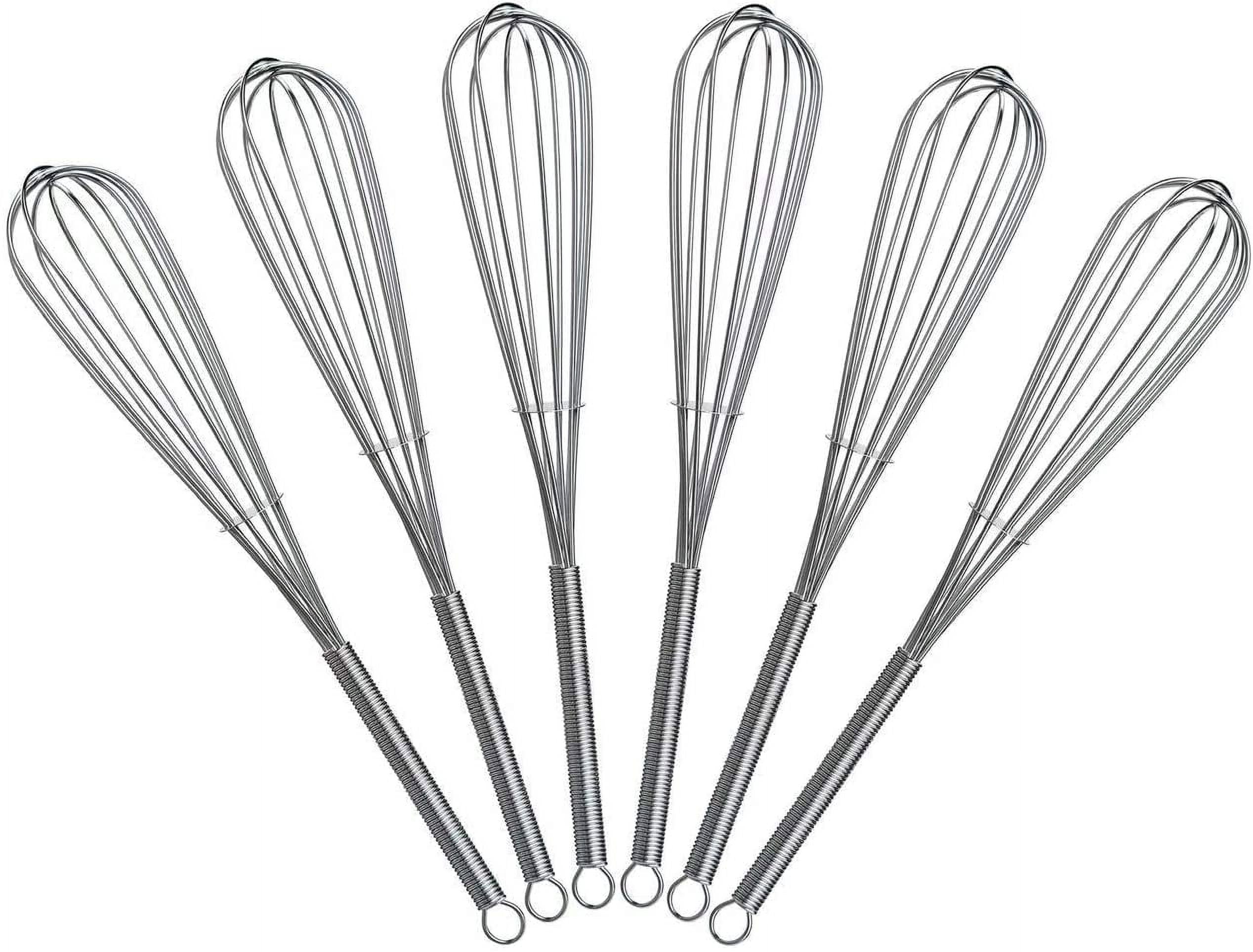 8 inch Mini Wire Whisk 6 Pack - Stainless Steel - Walmart.com