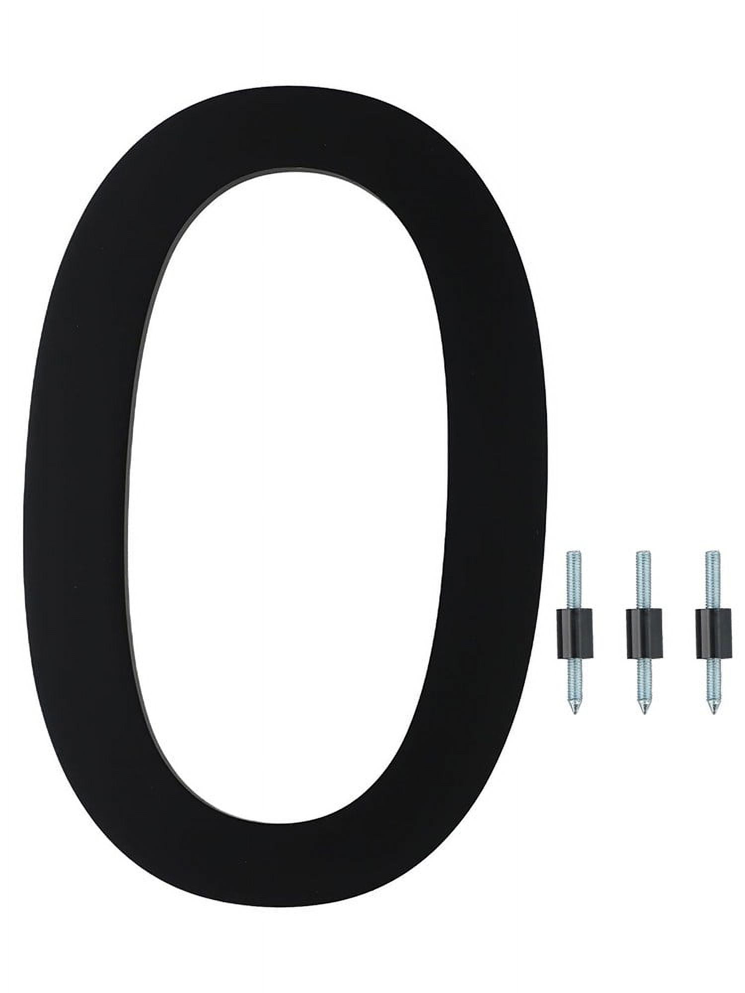 8 inch Modern Floating House Numbers Large Black Shadow Home Address ...