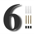 8 Inch Modern Floating House Numbers Large Black Shadow Home Address ...