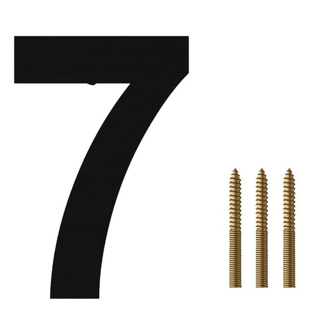 8 inch Modern Floating House Numbers Large Black Shadow Home Address ...