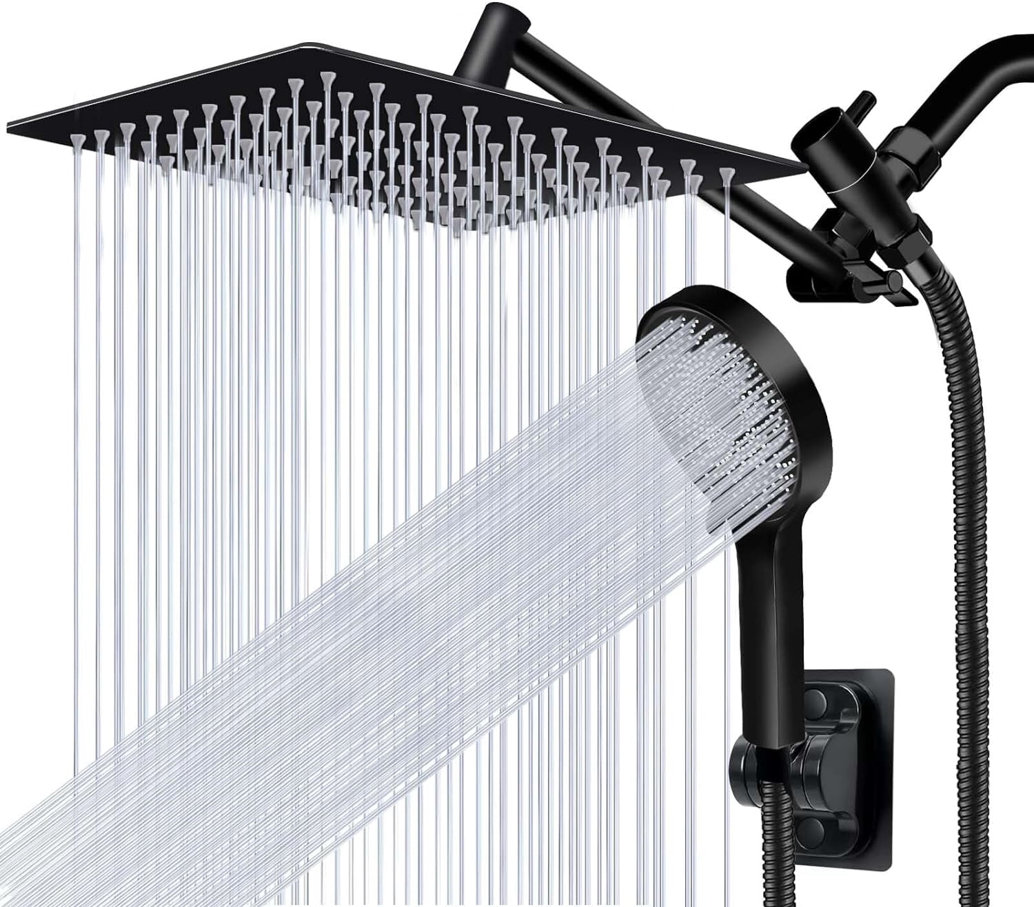 8 inch Multifunction High Pressure Rain Shower Head with Handheld Spray ...
