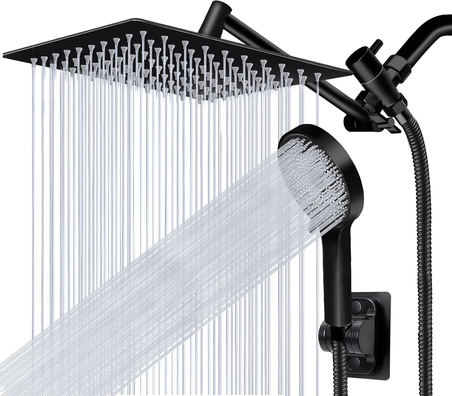 8 inch Multifunction High Pressure Rain Shower Head with Handheld Spray ...