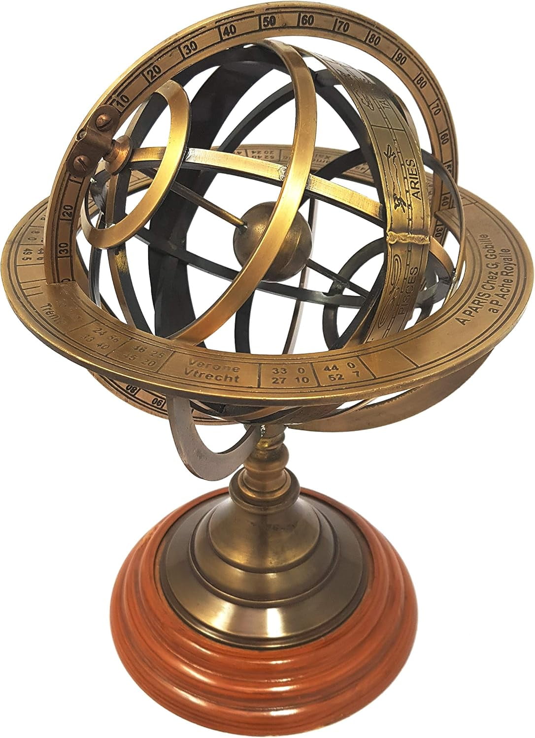 8 inch Nautical Brass Armillary Astrolabe Sphere Celestial Collectible ...