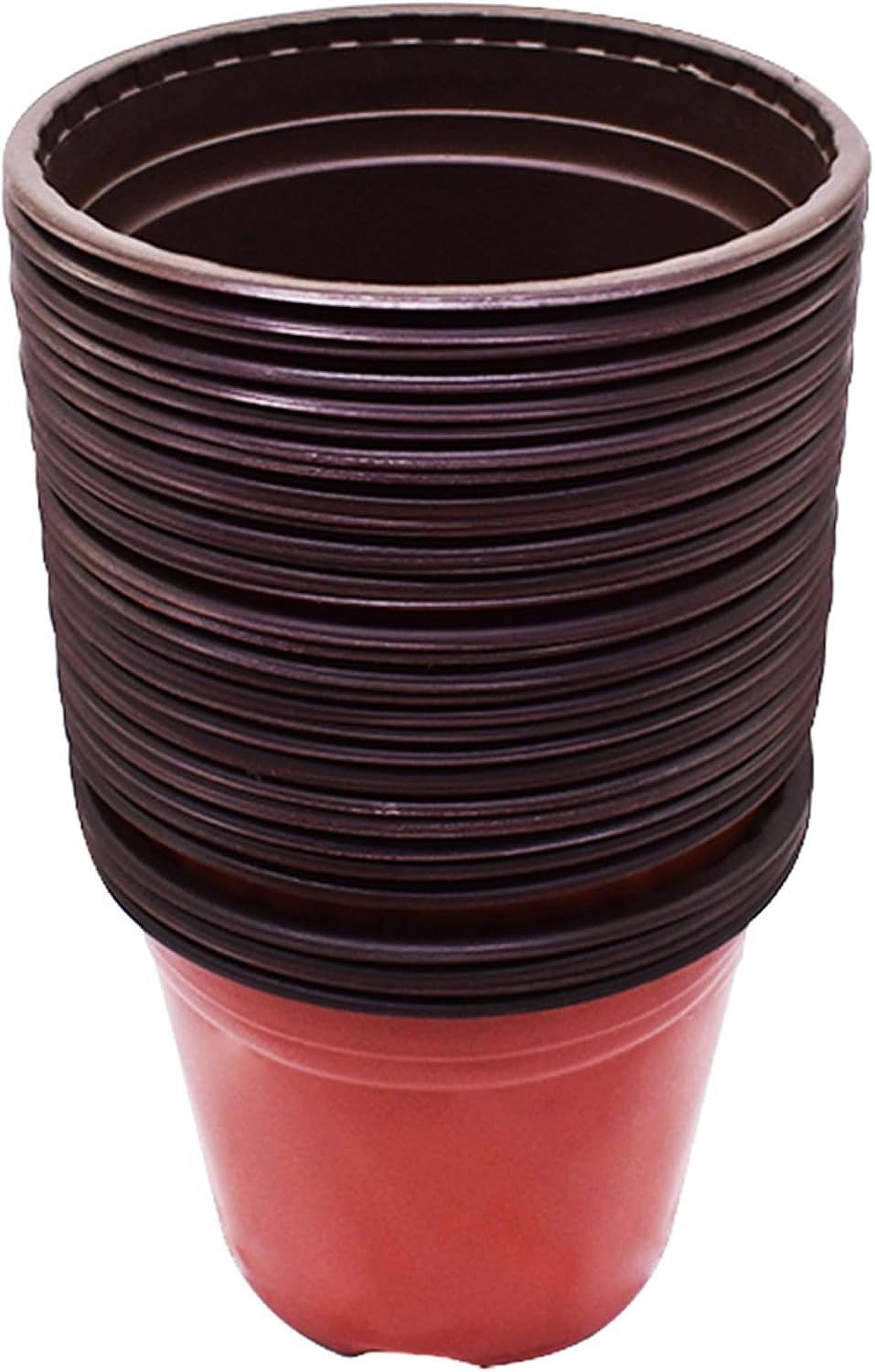 8 inch Plastic Plant Pots Seedling Cups 100 Pack Nursery Plant Pot ...