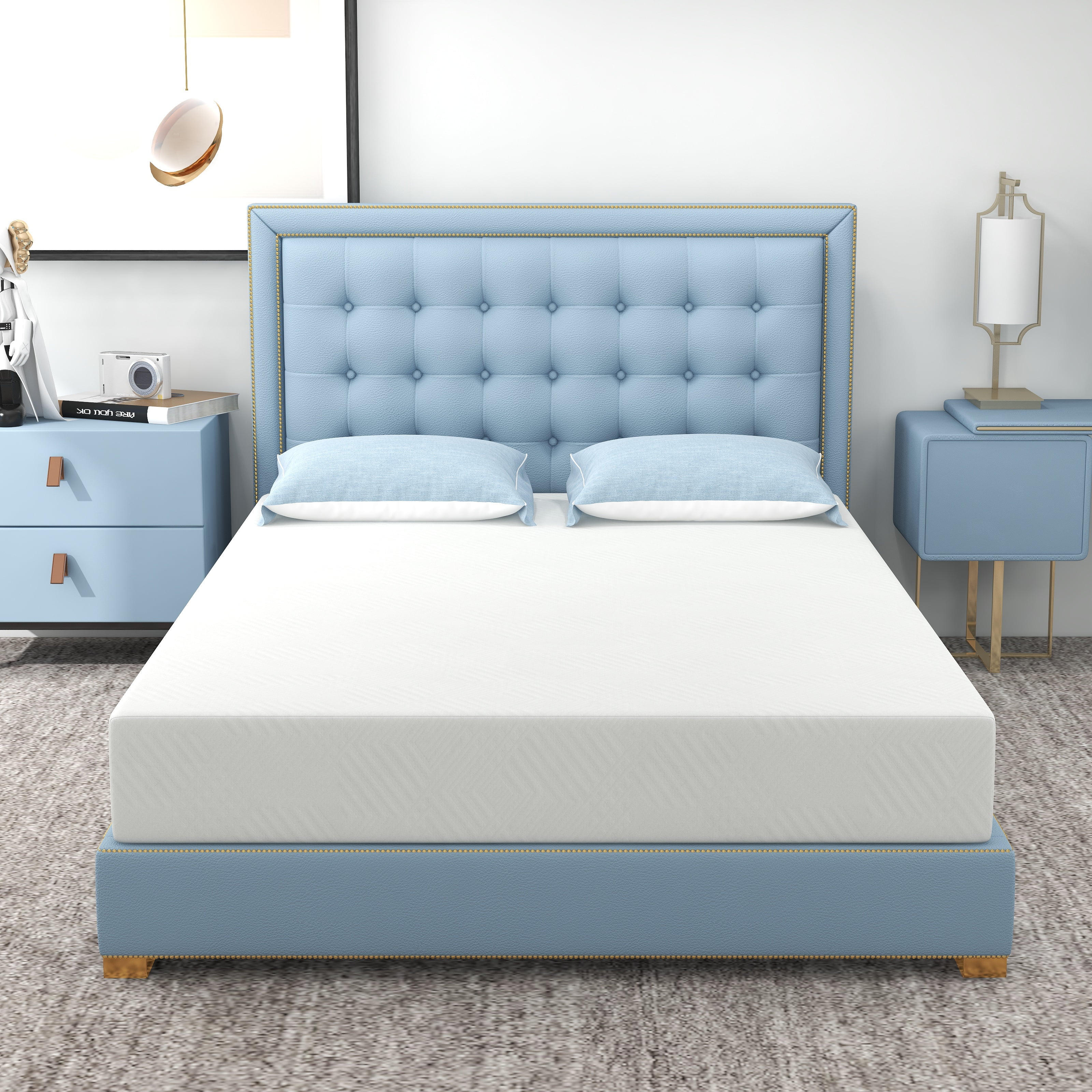 "8"" Queen Size Gel Memory Foam Mattress | Medium Feel | Supportive ...