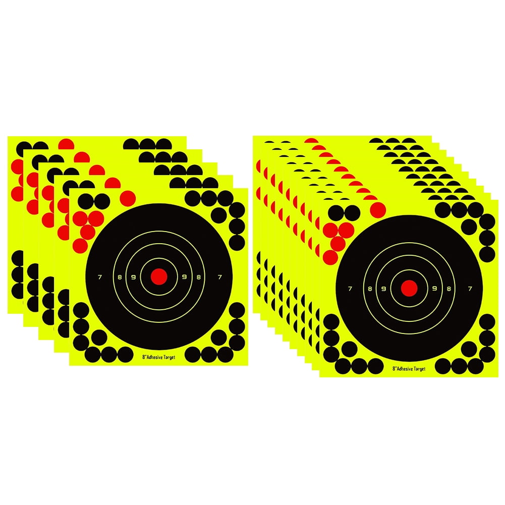 8-inch Splatter Target Adhesive Shooting Target Shooting Paper (10pcs ...
