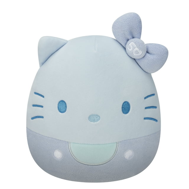 8 inch Squishmallow HK Monochrome 50th Anniversay Blue Ultra Soft Toy ...