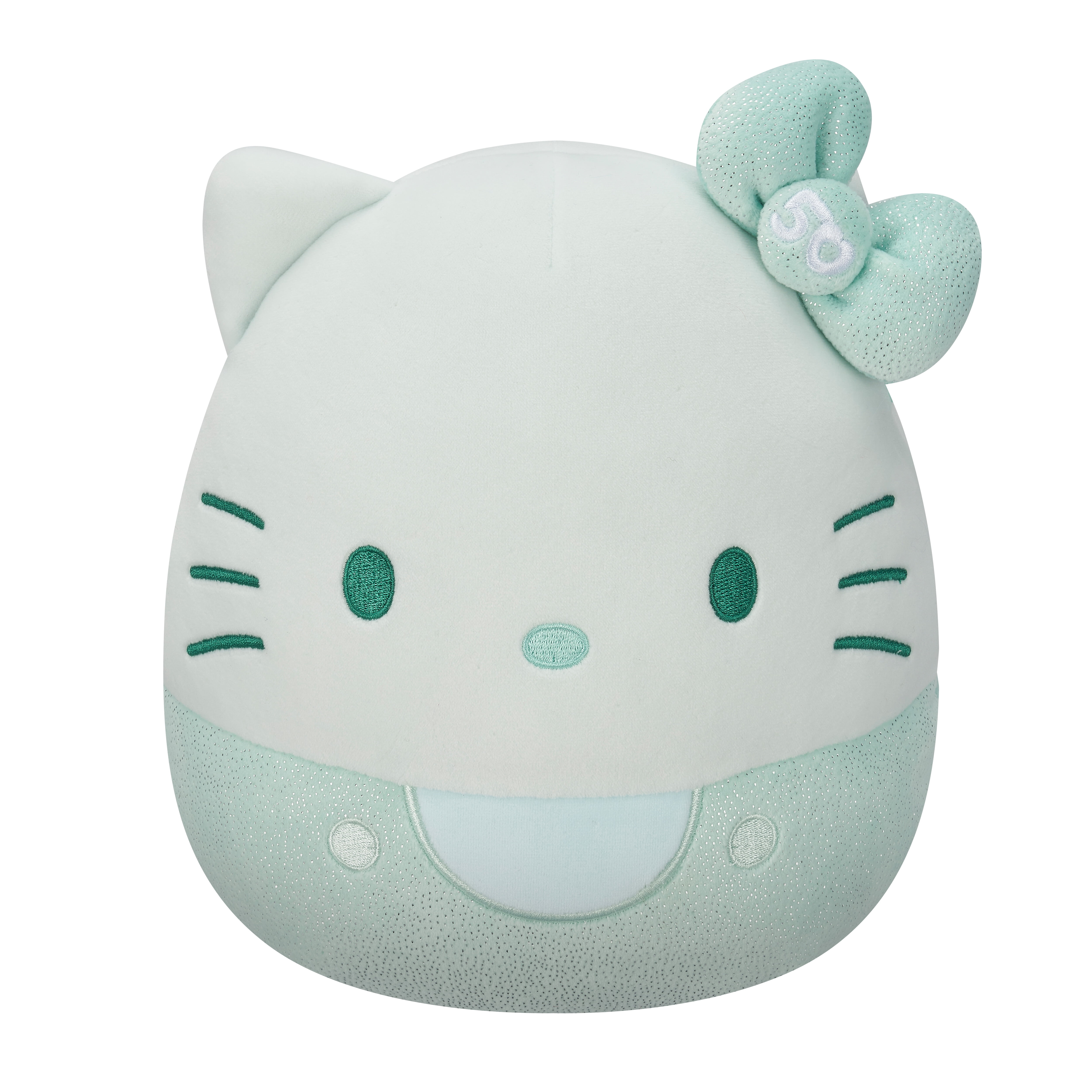 8 inch Squishmallow HK Monochrome 50th Anniversay Teal Ultra Soft Toy ...