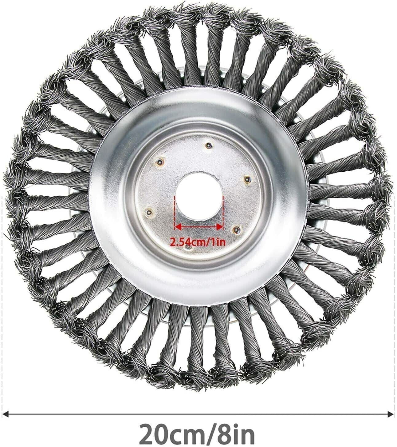 8 inch Steel Wire Wheel Brush Cutter Weed Eater Grass Trimmer Head ...