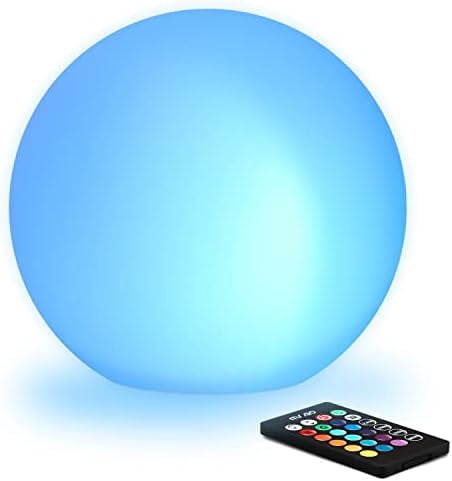 8-inch Ultra-Fun LED Glowing Ball Light w/Remote, RGB Color Changing ...