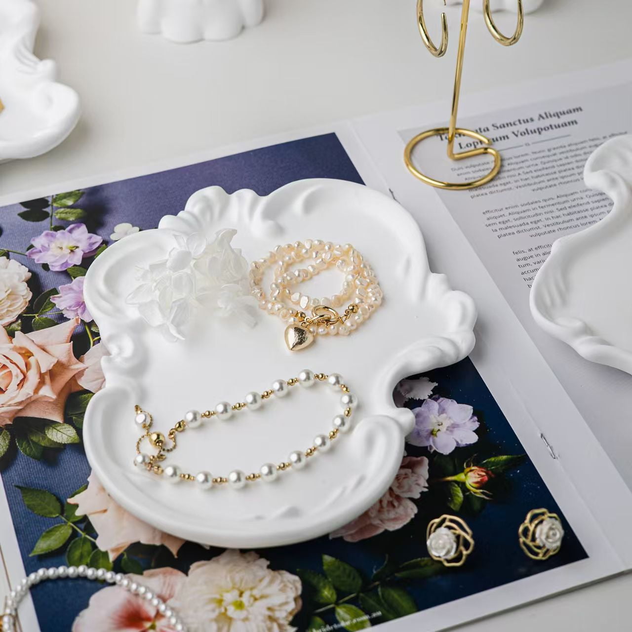 8-inch White Gypsum Plate Decorative Plates - Walmart.com