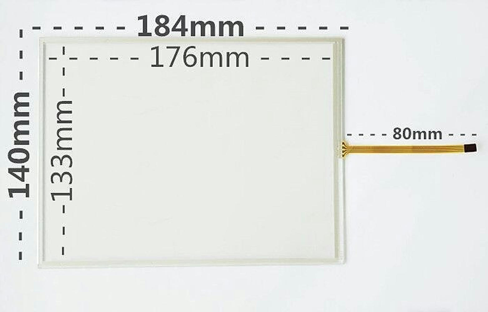 8-inch resistive touch screen 4:3 industrial control equipment 4-wire ...