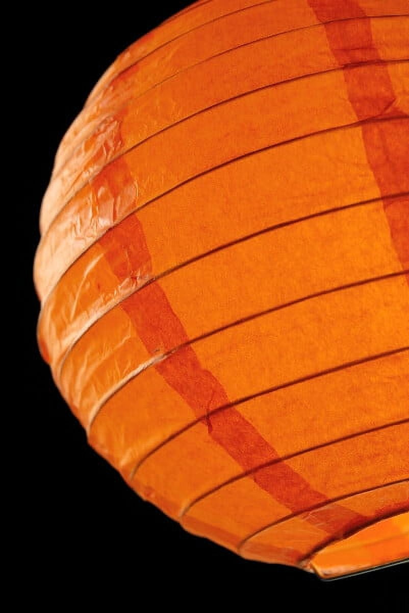 8 inches ORANGE Paper Lanterns (PACK of 10) - Walmart.com