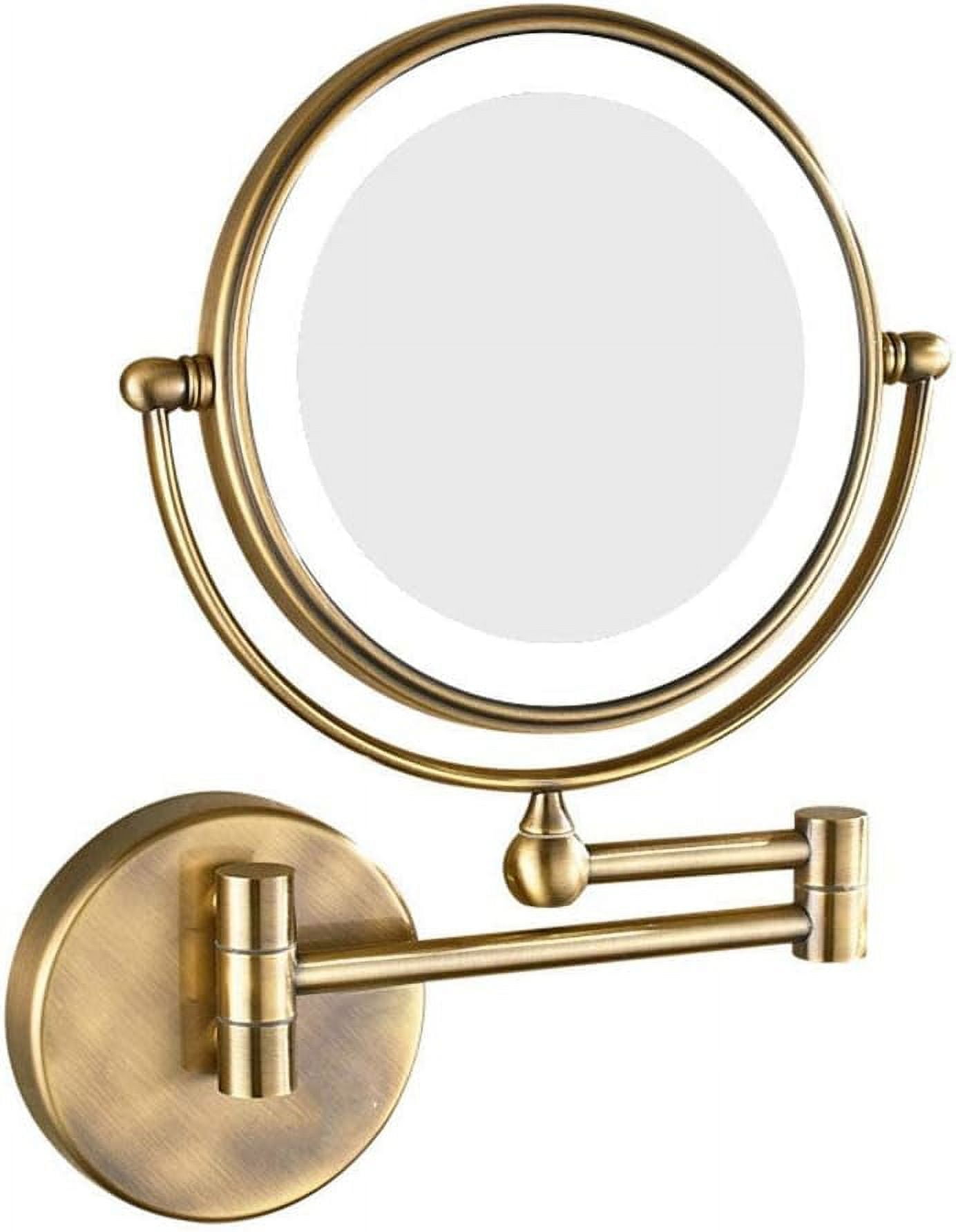 8 inches Wall Mounted Makeup Mirror with Magnification, Makeup Mirror ...