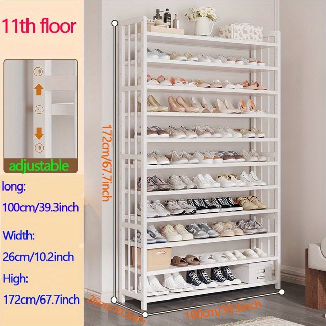 8-layer door shoe cabinet, home space-saving, large-capacity, multi ...