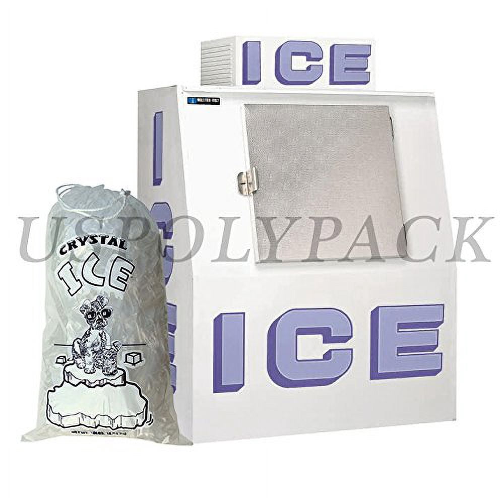 8 lb Ice Bags with Drawstrings 11 in x 18 in x 1.4 mil Case:500 Heavy ...