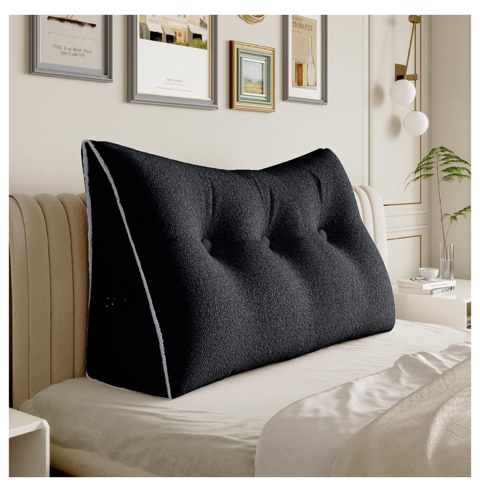 8 lbs Thickened Wedge Pillow Headboard College Dorm Bed Velvet Wedge ...