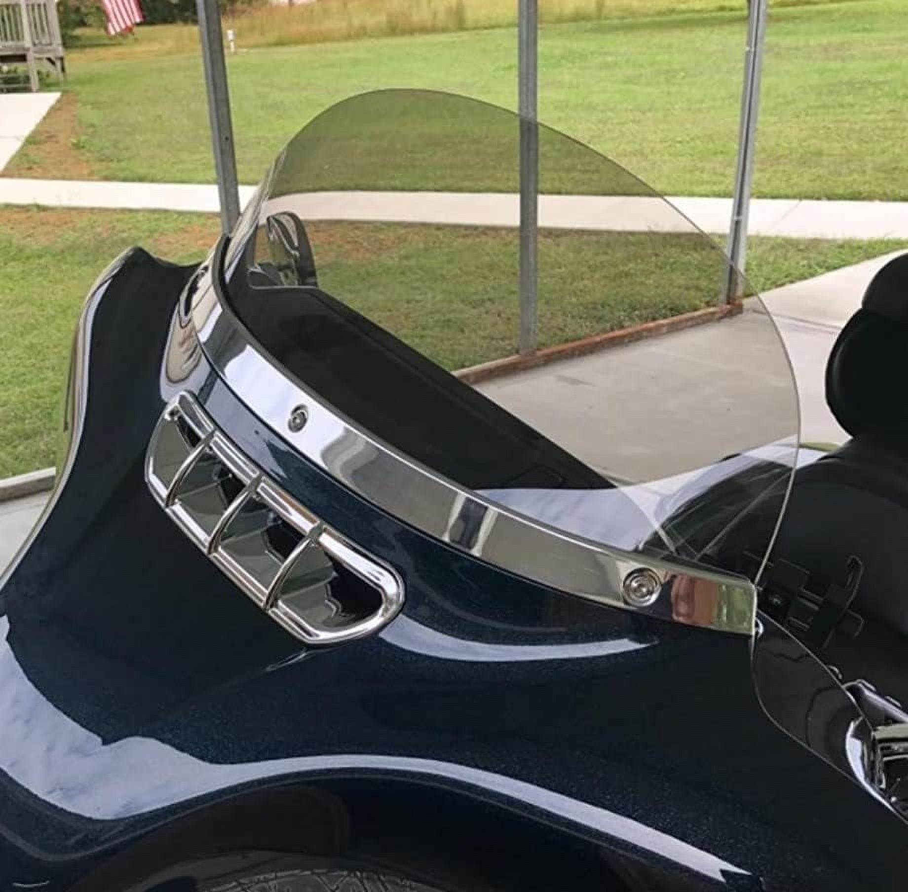 8" light tint windshield compatible with harley davidson street glide ...