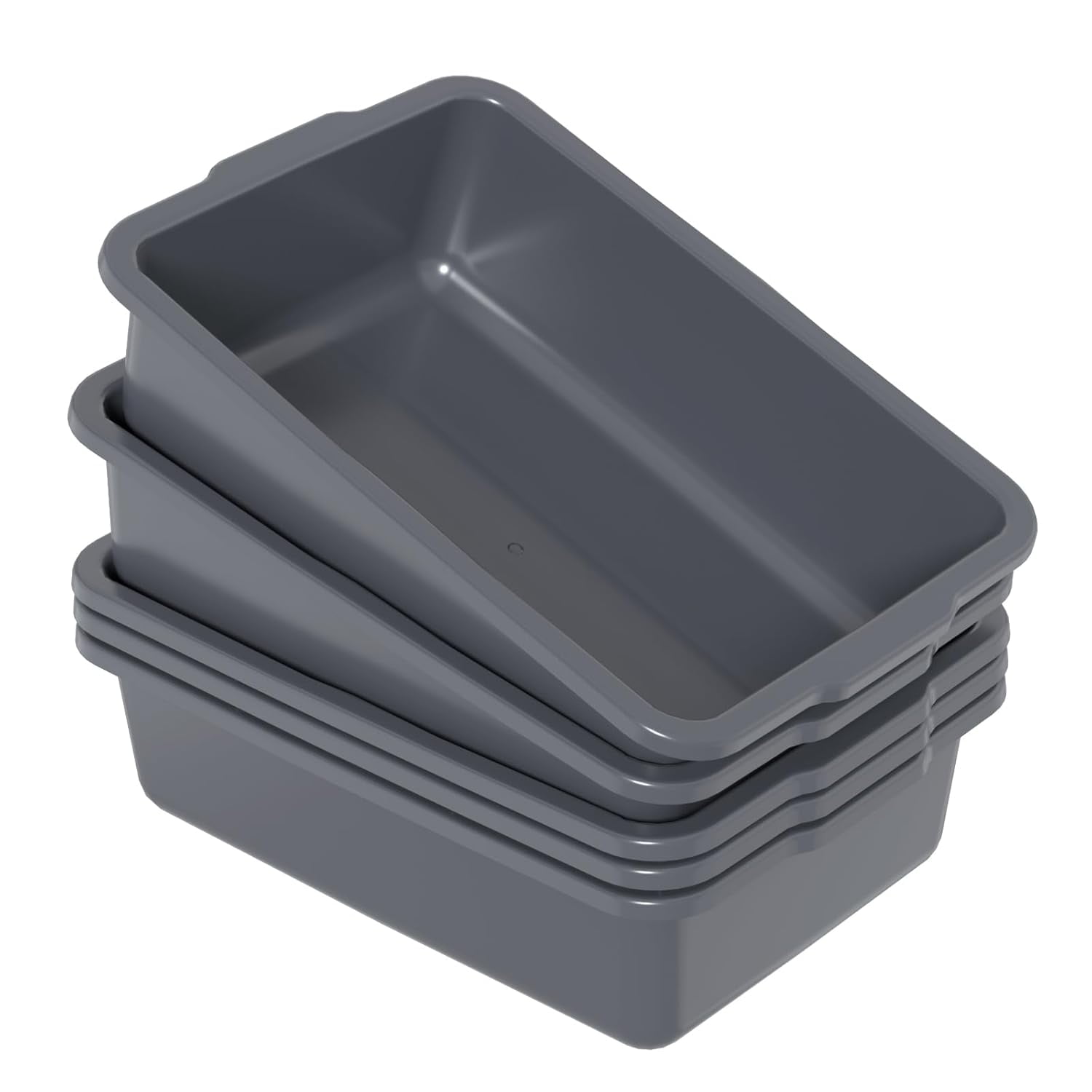 8-liter plastic bus bucket, small commercial bus box, 5-pack - Walmart.com