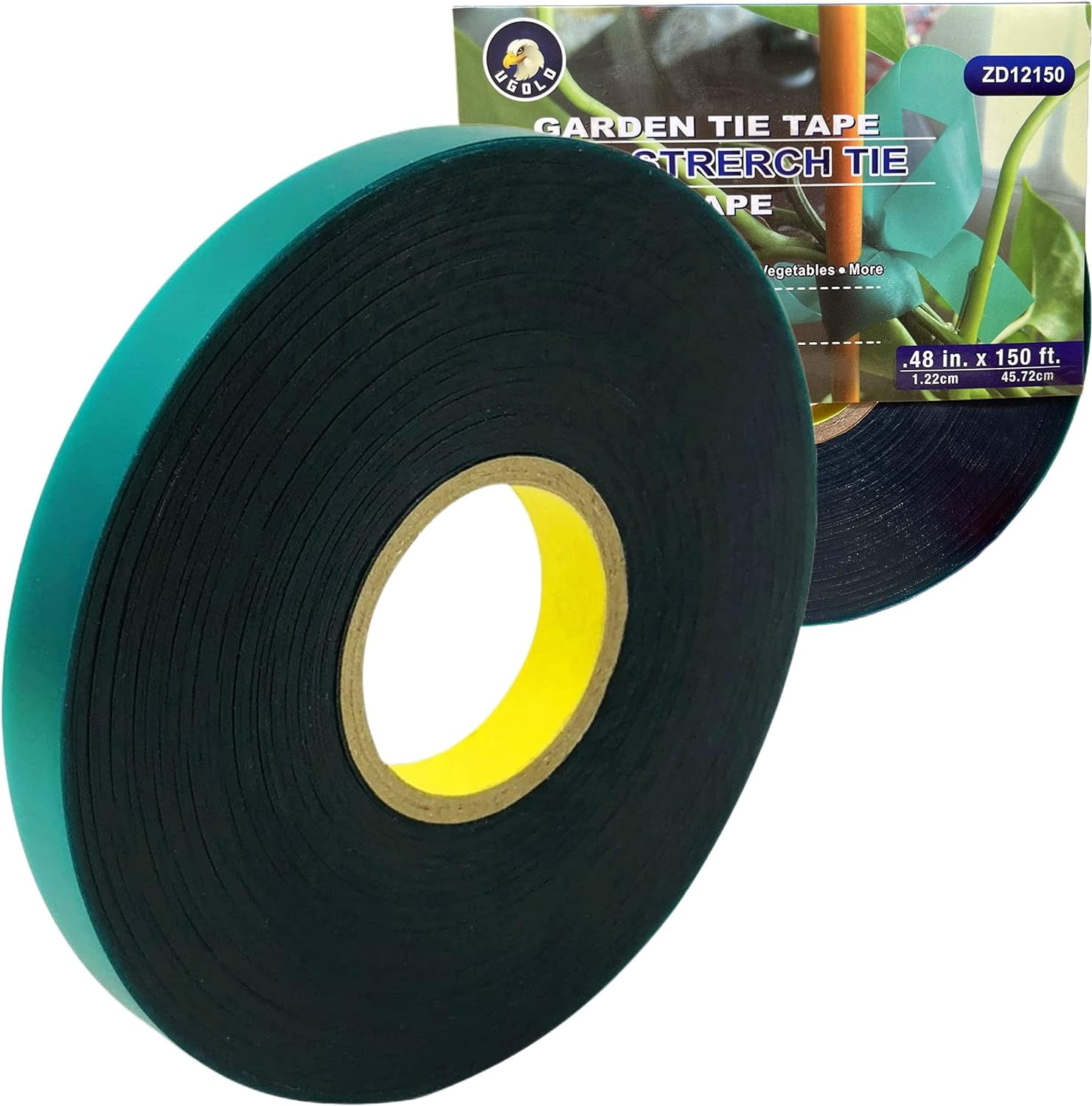 8 mil Extra Thick Heavy Duty 150 Feet x 1/2" Stretch Plant Tie Tape ...
