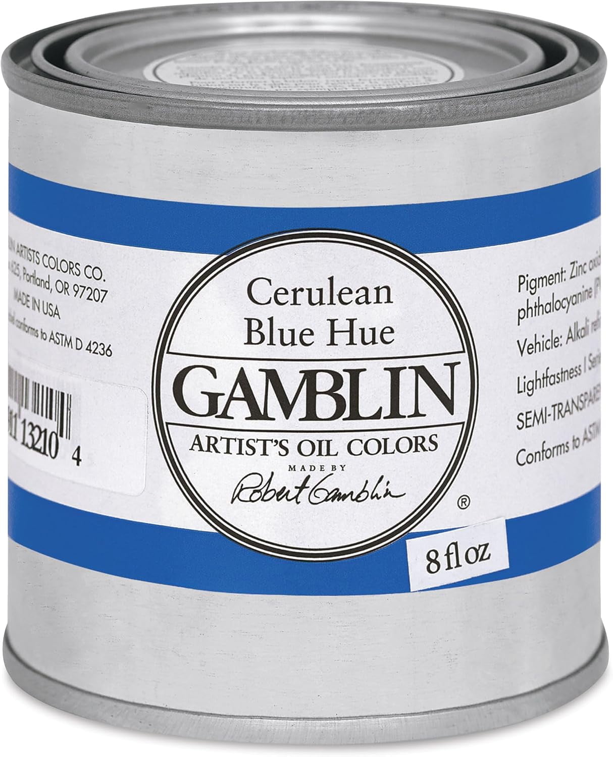 8 oz. Artists' Grade Oil Paints Color: Cerulean Blue Hue - Walmart.com