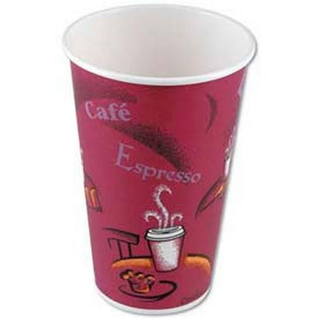 8 oz Bistro Design Polylined Paper Hot Drink Cups - Maroon - 1000 Count ...
