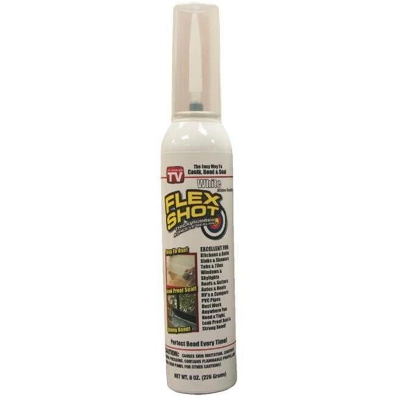 8 oz Flex Shot Adhesive Sealant, White - Walmart.com