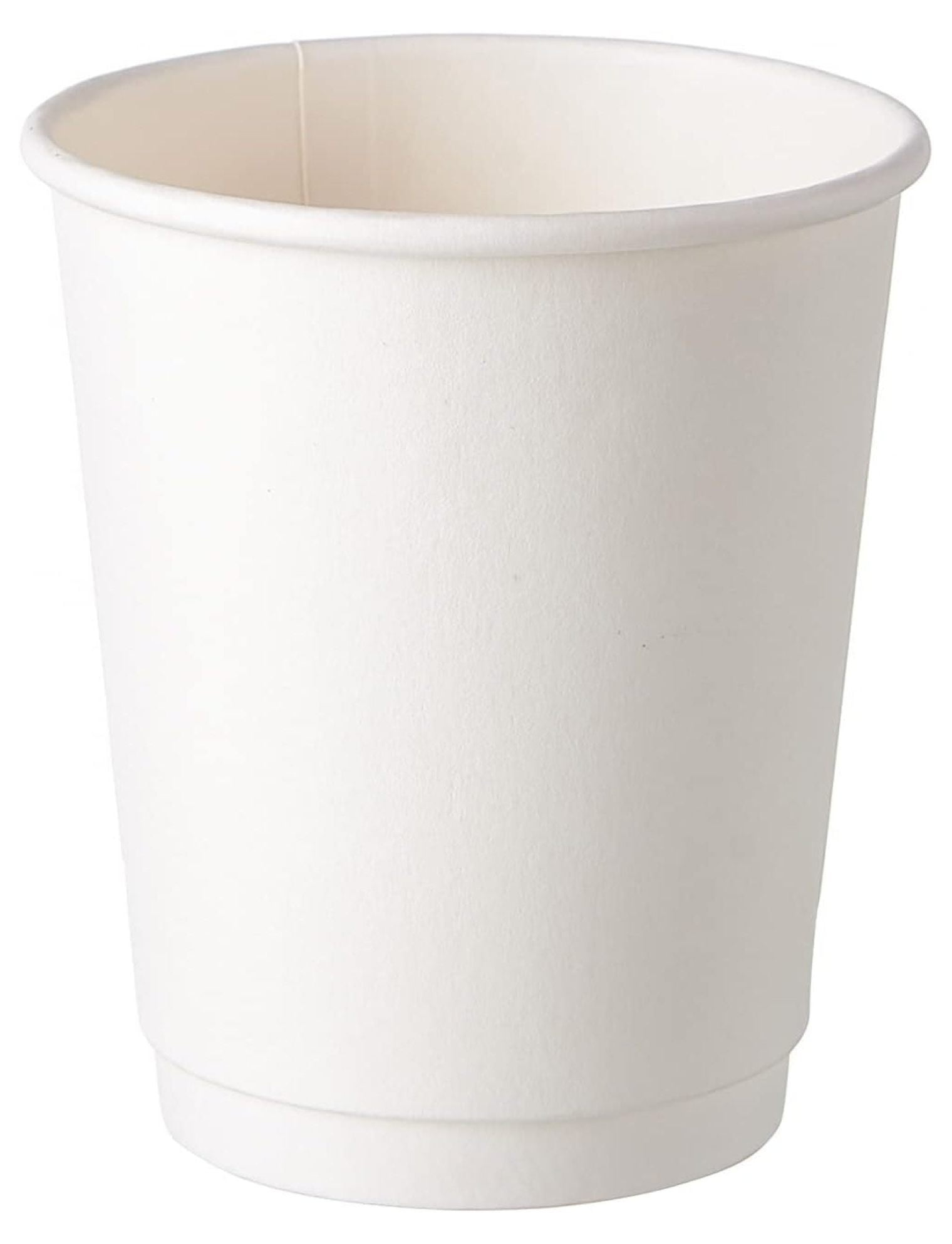 8 oz Insulated Double Wall White Paper Hot Cup, 80mm Diameter 500 Count ...
