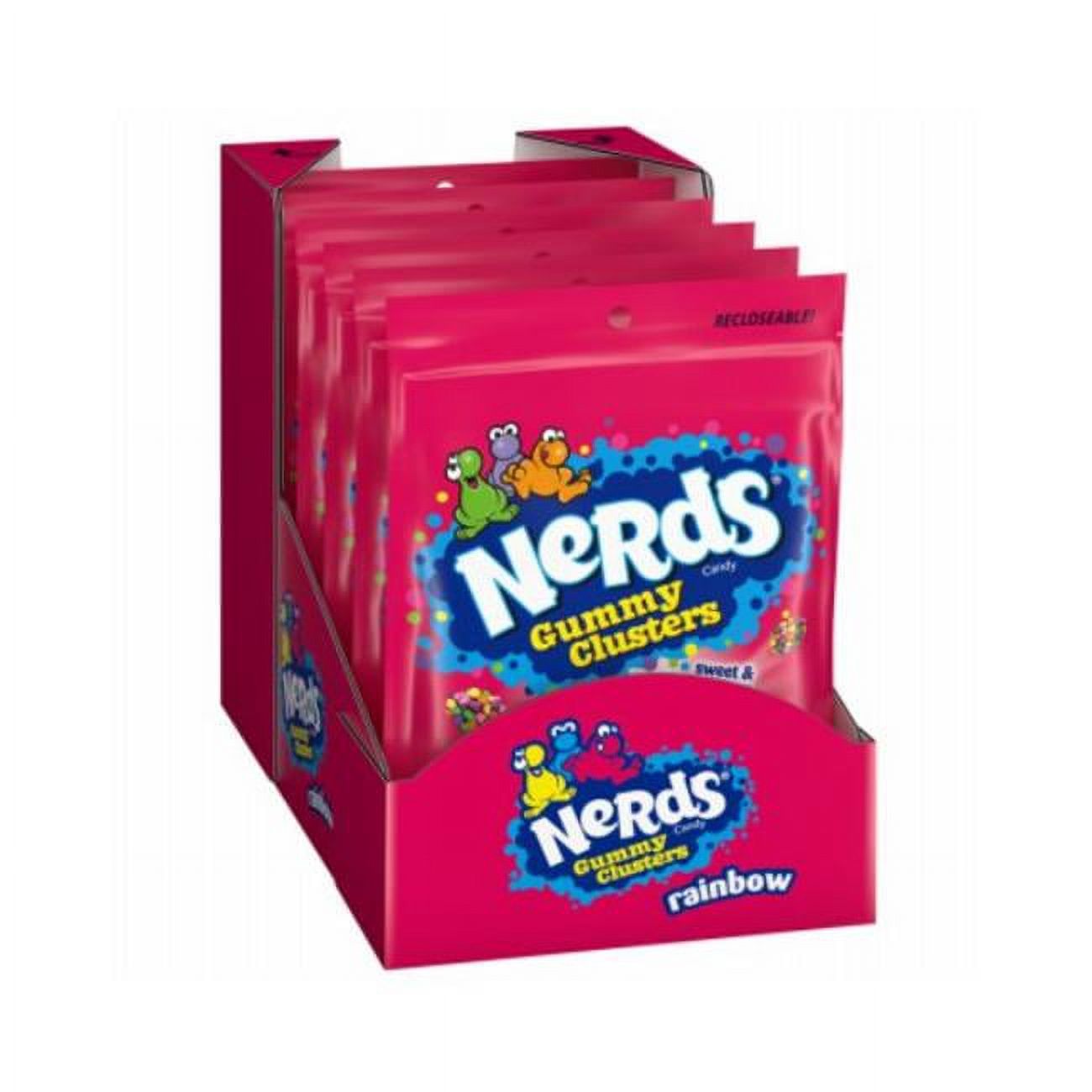 8 oz Nerds Gummy Clusters Rainbow Candy - Pack of 6 - Walmart.com