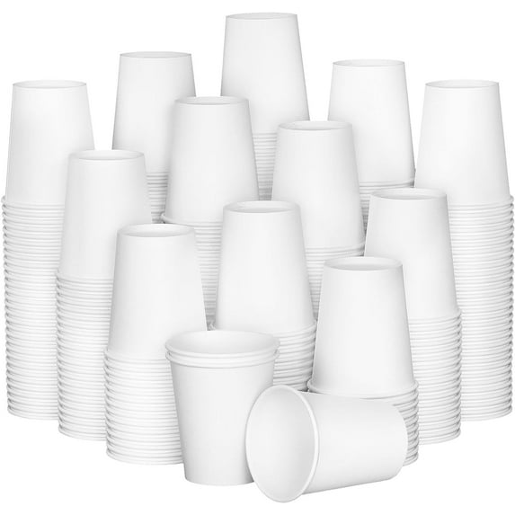 8 oz Paper Cups, 300 Pack 8oz Disposable Paper Coffee Cups, Coffee Cups ...