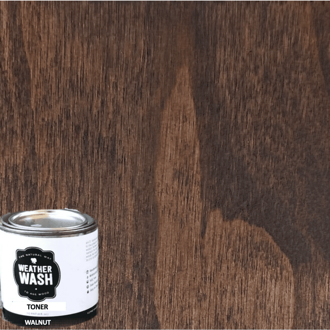 8 oz. Weatherwash Walnut Oil Toner Oil-Based Interior Wood Stain ...