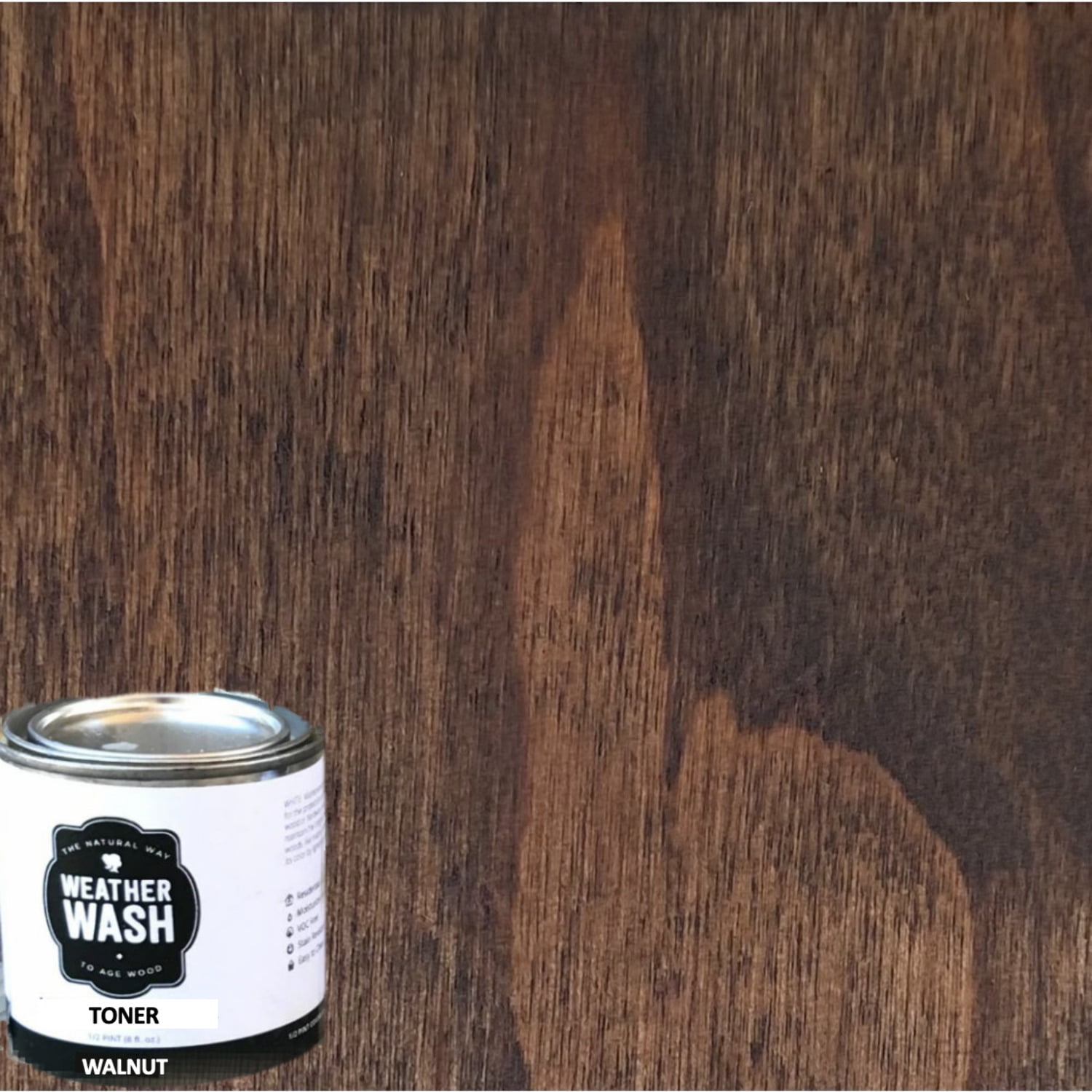 8 oz. Weatherwash Walnut Oil Toner Oil-Based Interior Wood Stain ...