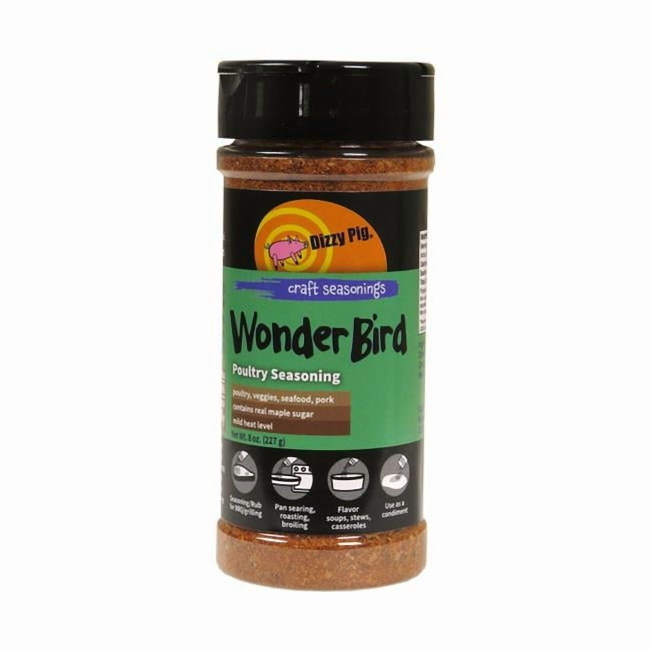 8 oz Wonder Bird Tangy, Bright, Citrussy, Even a Little Fruity BBQ Rub ...