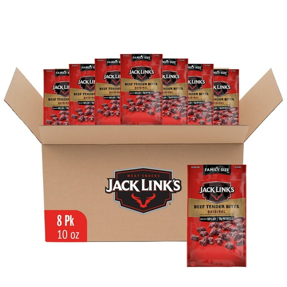 (8 pack) Jack Link’s Beef Tender Bites, Original, Made With 100% Beef ...