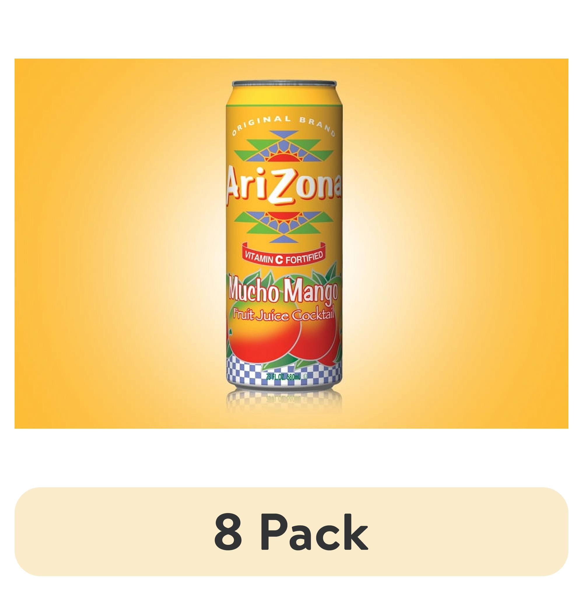 (8 pack) AriZona Mucho Mango Fruit Juice Cocktail, 20 Fl. Oz. - Walmart.com