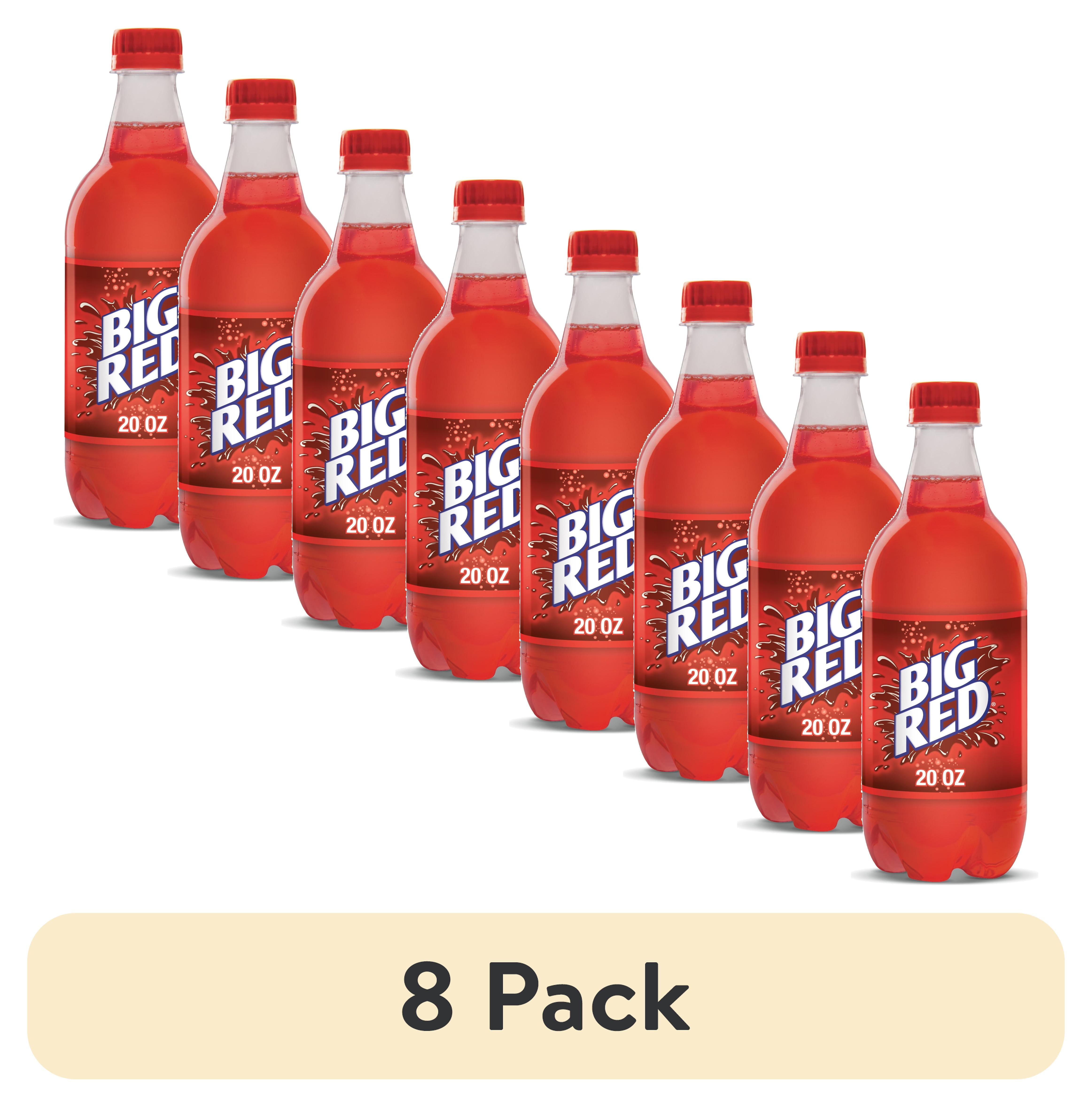 (8 pack) Big Red Soda Pop, 20 fl oz, Bottle - Walmart.com