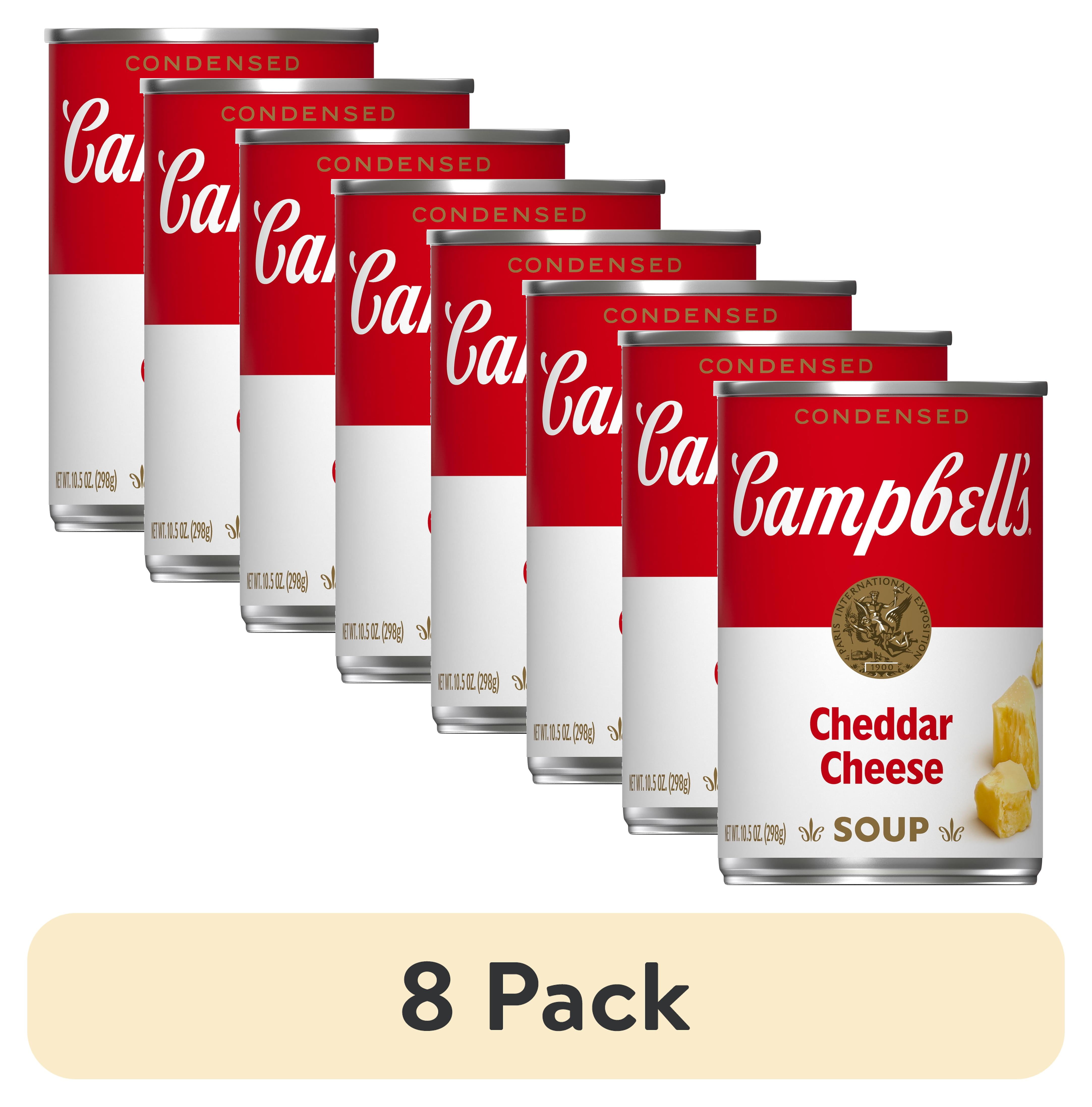 (8 pack) Campbell's Condensed Cheddar Cheese Soup, 10.5 oz Can ...