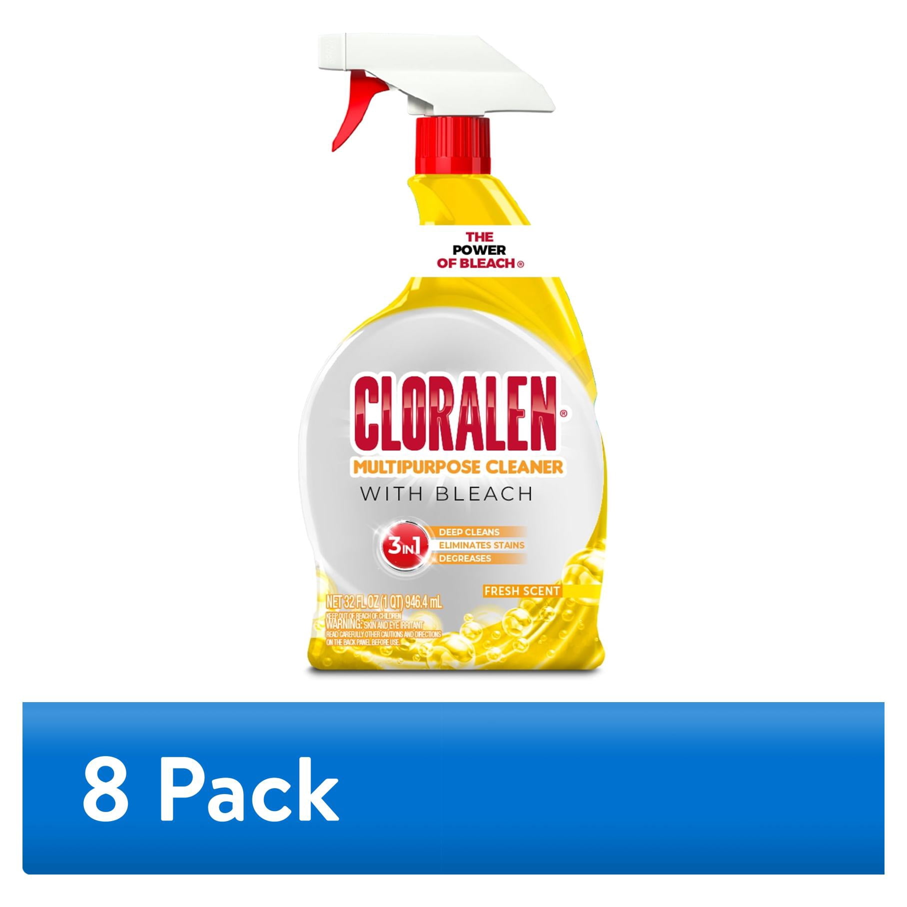 (8 pack) Cloralen Household Cleaning Spray, 3-in-1 All Purpose Cleaner ...