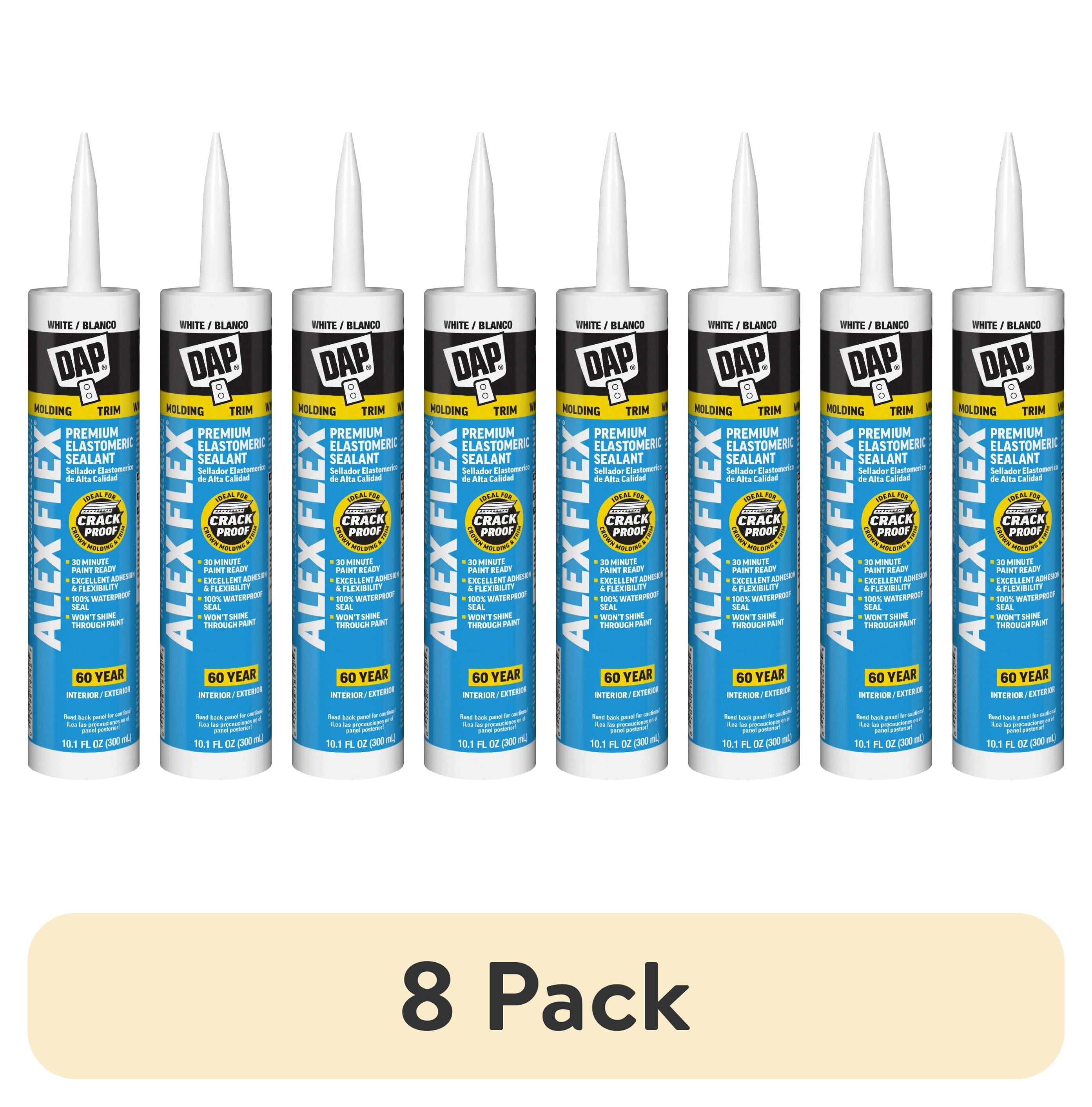 (8 pack) DAP Alex Flex 10.1 oz White Premium Molding and Trim ...