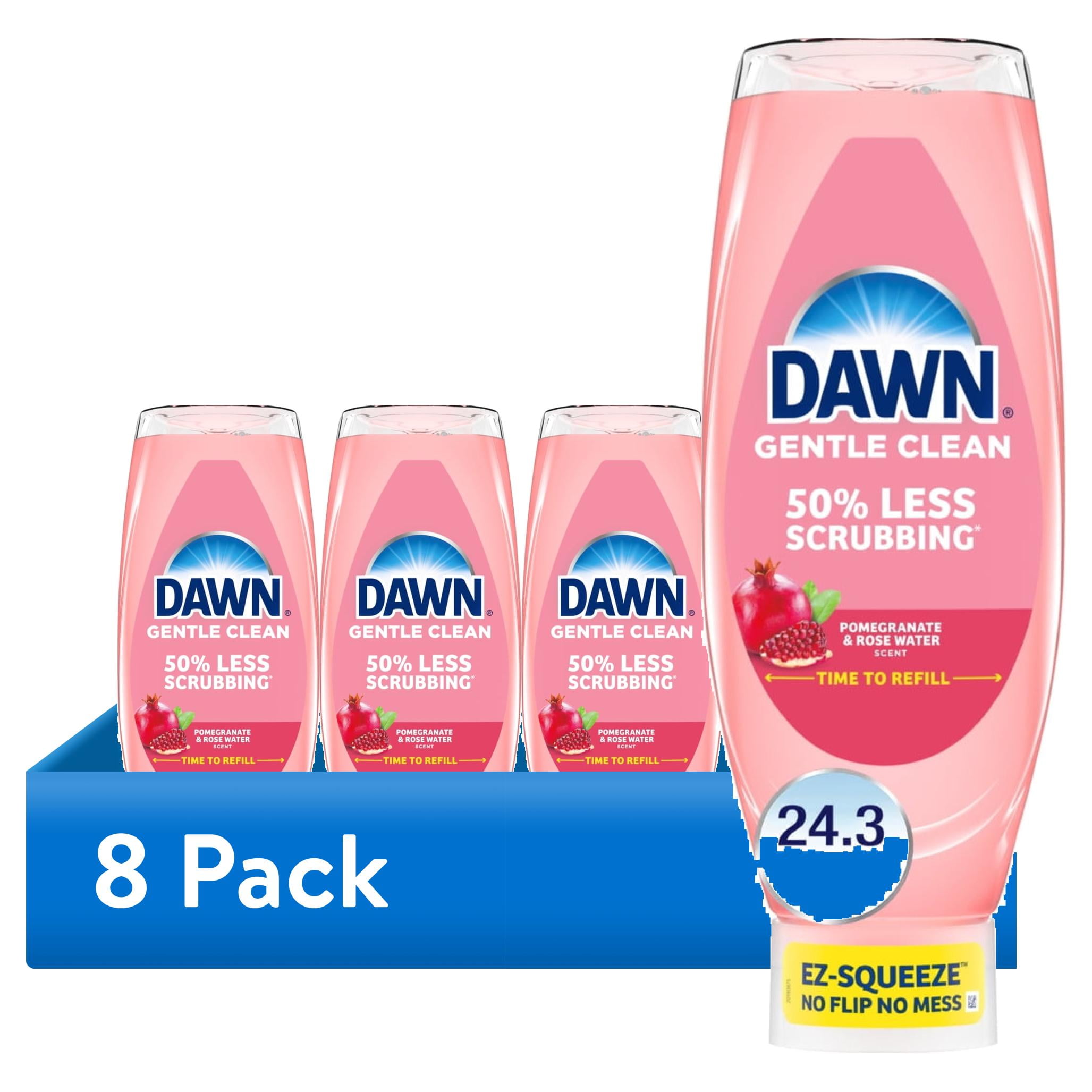 (8 pack) Dawn Gentle Clean EZ-Squeeze Dish Soap, Dishwashing Liquid ...