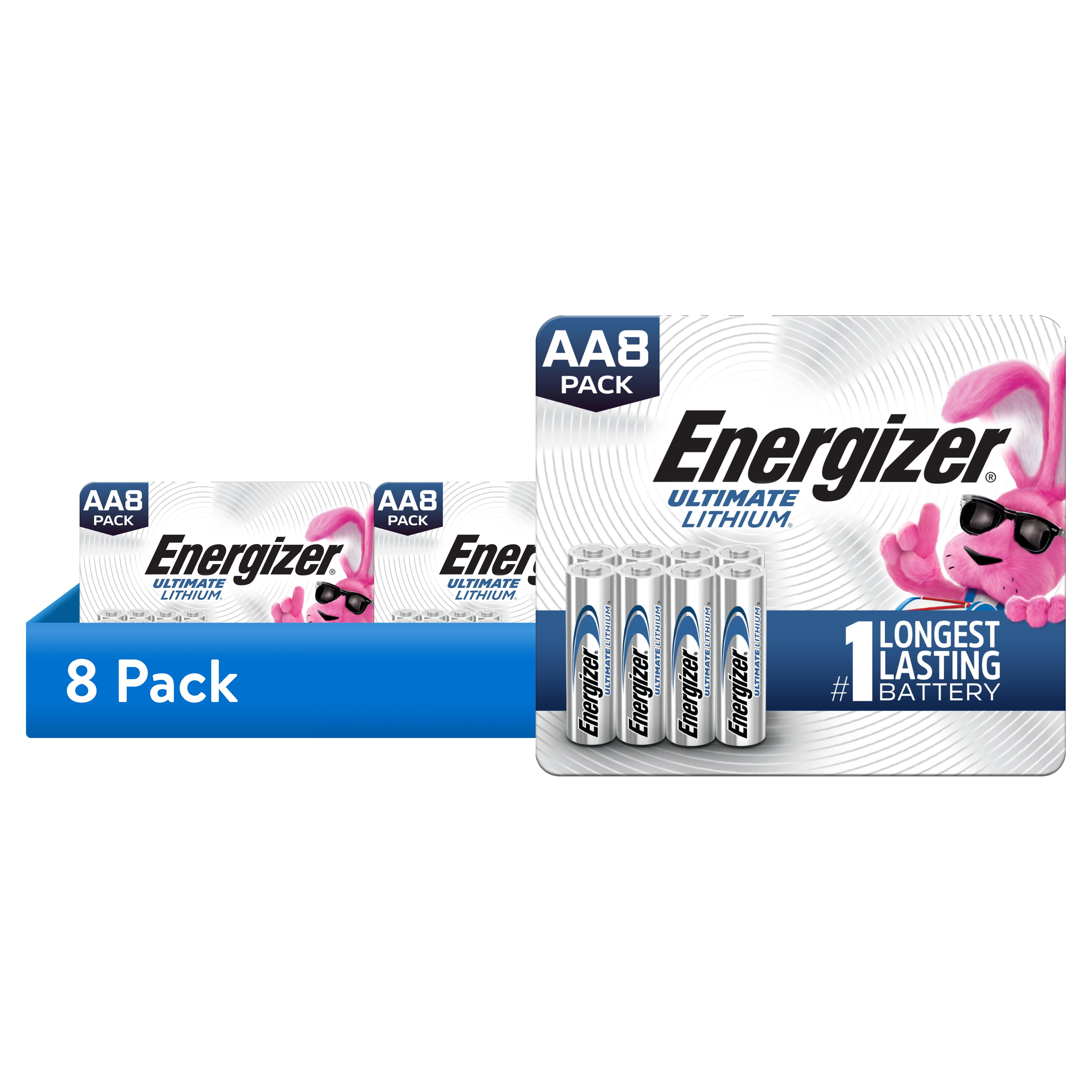 (8 pack) Energizer Ultimate Lithium AA Batteries (8 Pack), Lithium 1.5V ...