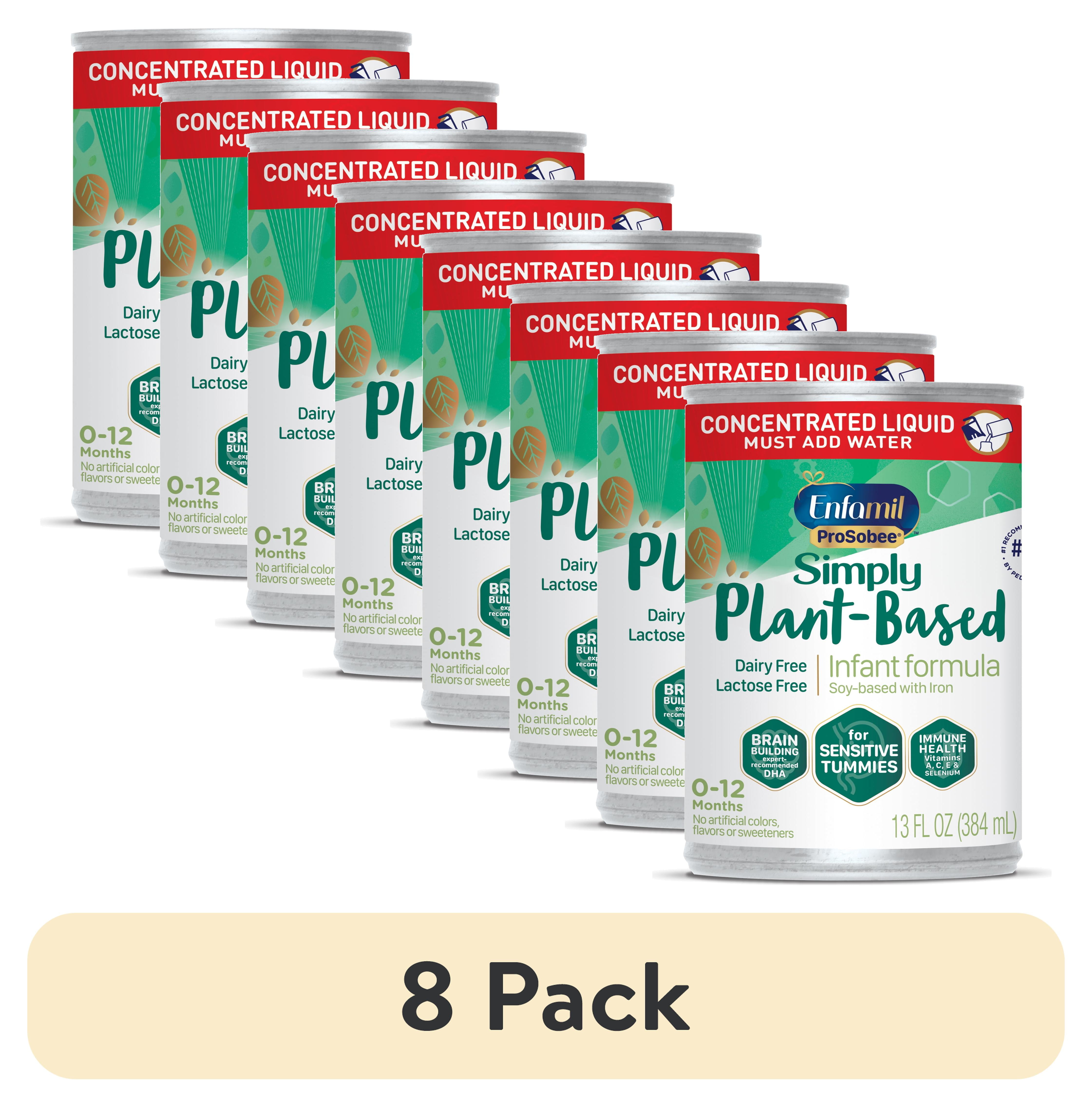 (8 pack) Enfamil ProSobee Soy-Based Concentrate Baby Formula, Lactose ...
