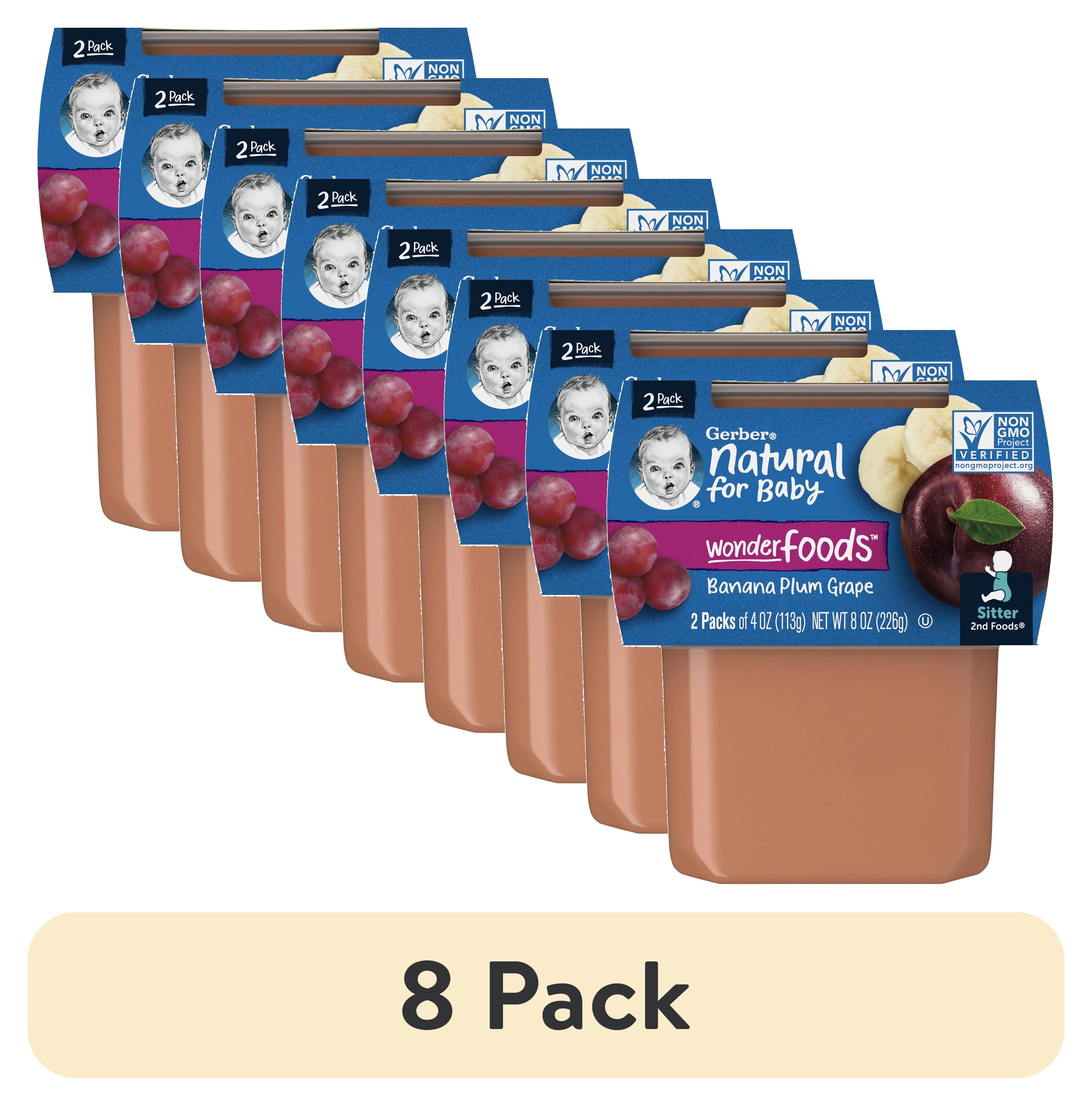 (8 pack) Gerber 2nd Foods Natural for Baby WonderFoods Baby Food ...